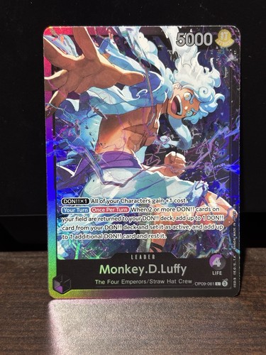 Monkey.D.Luffy OP09-061 ST-26 PURPLE/BLACK Alt Art Monkey.D.Luffy Foil ...