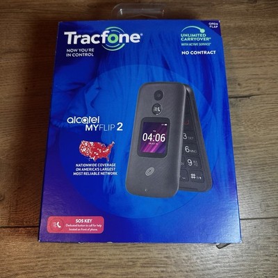 NEW Tracfone Alcatel MY FLIP 2 (A406DL) Prepaid Flip Phone No Contract ...