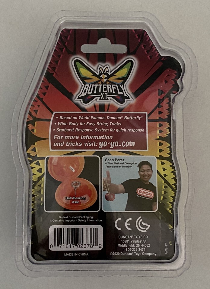 Brand New Duncan Butterfly XT, Intermediate Yo-Yo. Orange. New 3514XP-T 634030178974| eBay
