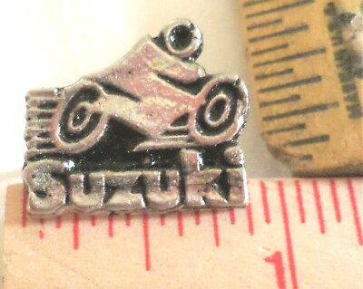 Suzuki pin vintage Japanese motorcycle collectible old biker vest hat ...