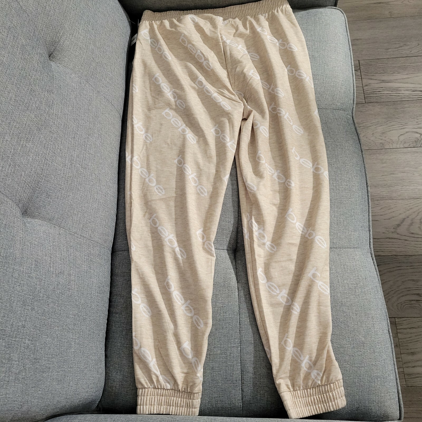 New Bebe logo jogger sweats, size M. Run smaller 8-10, so marked as M ...