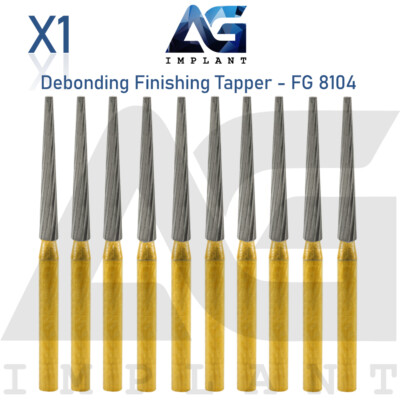 FG 8104 Debonding Finishing Tapper Carbide Burs Bits Sur gical Dental ...