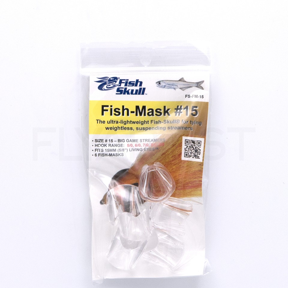 FISH SKULL FISH MASK - Fly Tying Clear Streamer Heads by Flymen - All ...