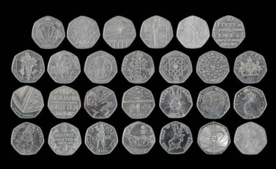 50p Coins Fifty Pence - UK Commemorative Great British Coin Hunt Full ...