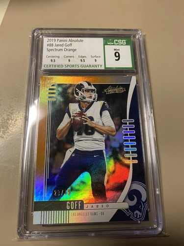2019 Panini Absolute - Jared Goff #88 Spectrum Orange /75 for sale ...