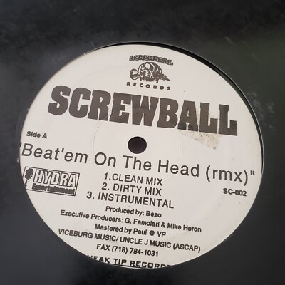 SCREWBALL VINYL CORMEGA MOBB DEEP TRADGEDY NORE KOOL G RAP DMX BUSTA ...