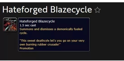 mtn Mountain dew Promo WoW World Of Warcraft Mount Hateforged ...