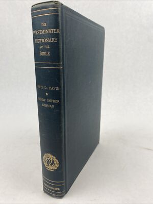 The Westminster Dictionary of the Bible by John D. Davis 1944 Hardcover ...