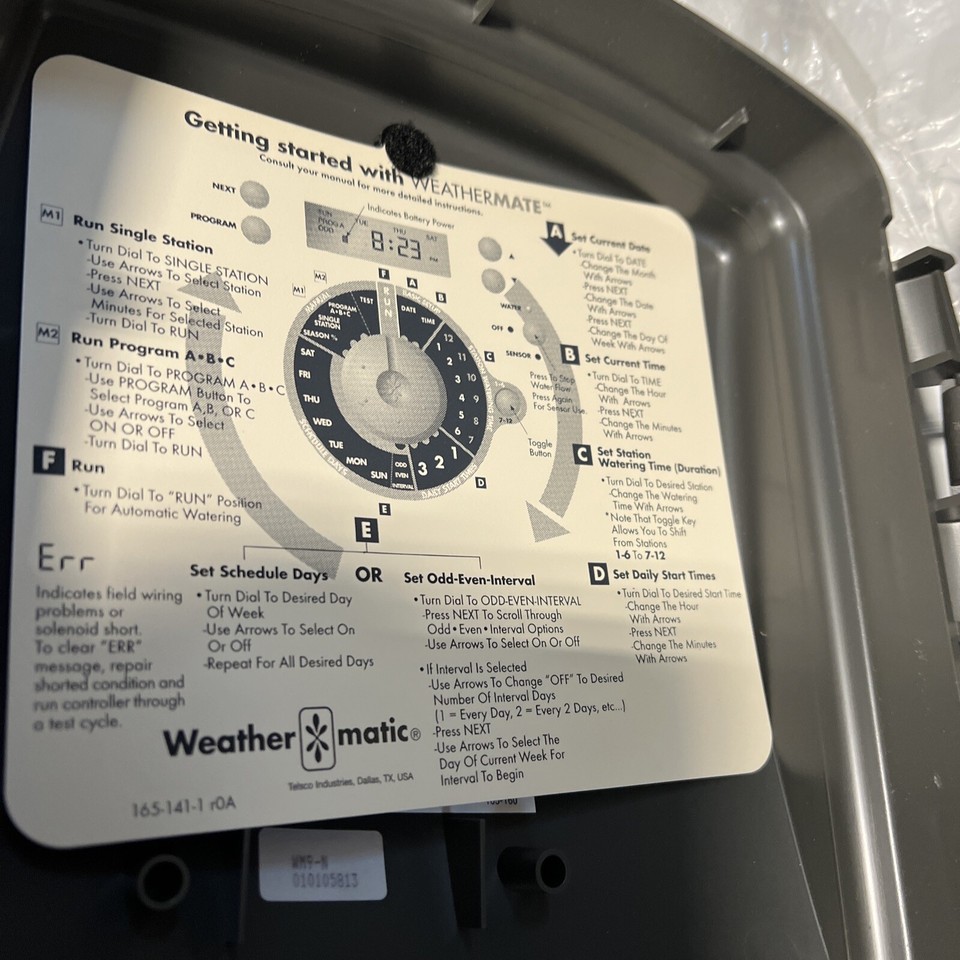 Weathermatic WM9-O Outdoor 9 Station 9 Zone Irrigation Controller | eBay