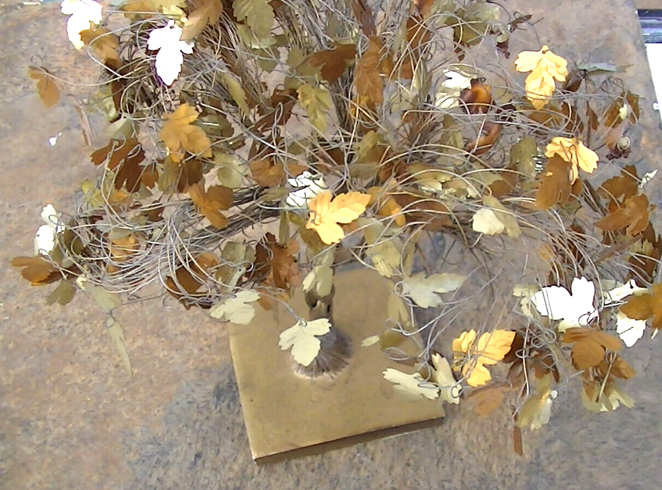 Vintage Twisted Wire copper Trident Maple Bonsai Tree Taiwan 10"Tall | eBay
