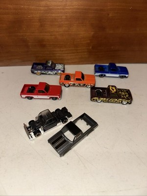 Custom Hot Wheels 83 Chevy Silverado Purple Flames Real Riders Random ...
