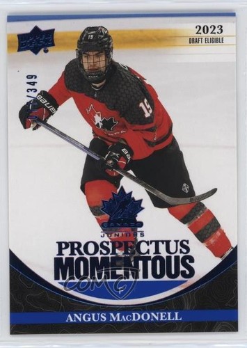 2023 Team Canada Juniors Prospectus Momentous Electric Blue /349 Angus ...