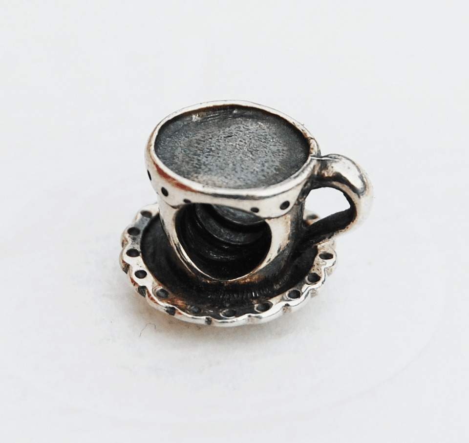 Genuine Pandora Charm Bead "Teacup and Saucer" - 790361 retired | eBay