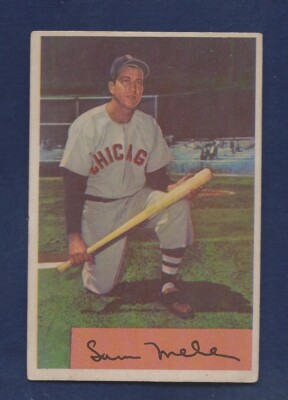 1954 BOWMAN BASEBALL #22 SAM MELE .99 SHIPPING F683 | eBay