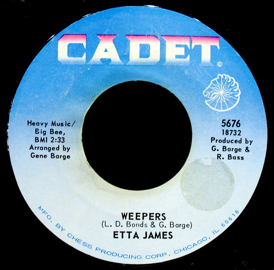 ETTA JAMES-Losers Weepers & Weepers-Classic Blues Soul+Funk 45-CADET ...