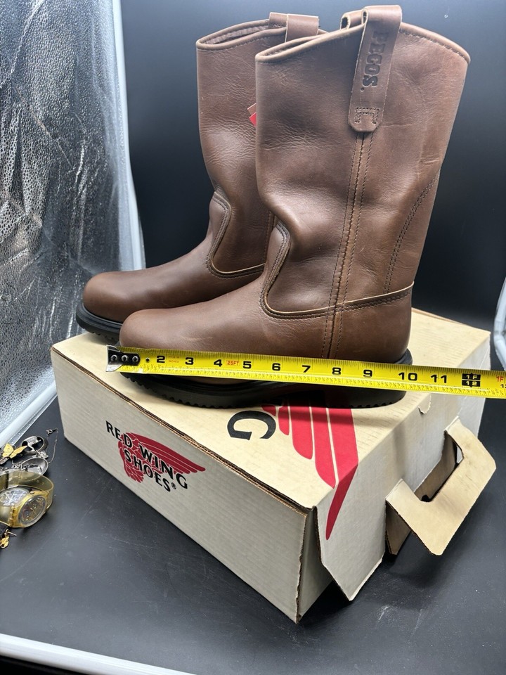 RED WING PECOS Vintage Boots Brown 2231 Steel Toe Work Boots Men's 6D ...