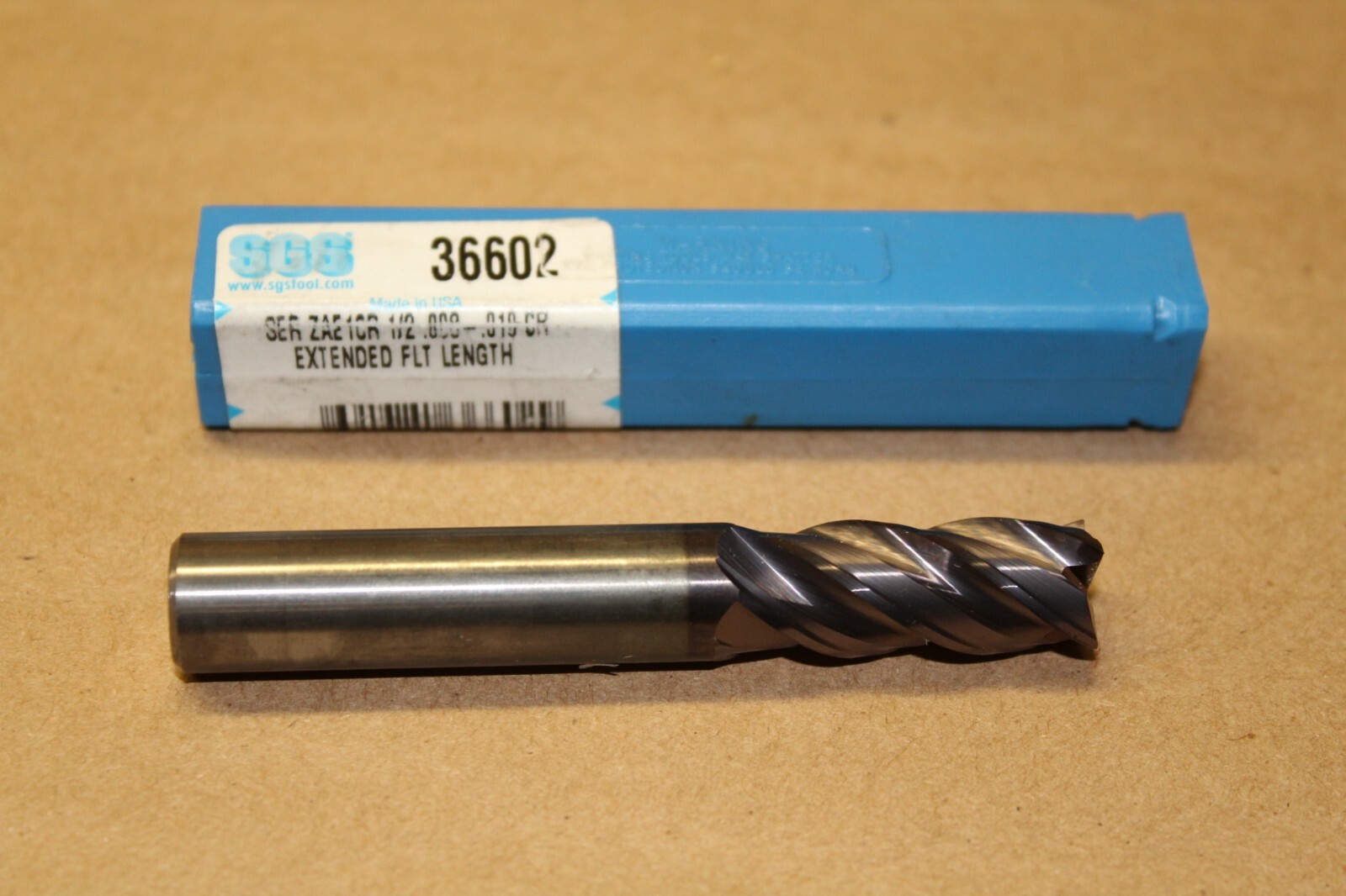 SGS SER ZAE 10R 1/2 .000-.010 CR Extended Flute Length 36602 Qnty 1 ...