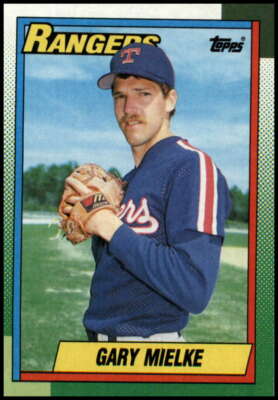 1990 Topps #221 Gary Mielke RC Rookie Rangers | eBay