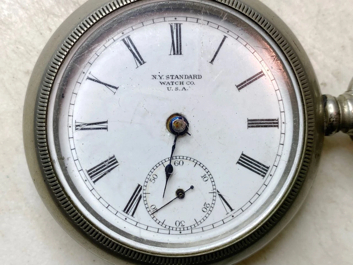 Antique New York Standard Watch Co Pocket Watch Inox Wind