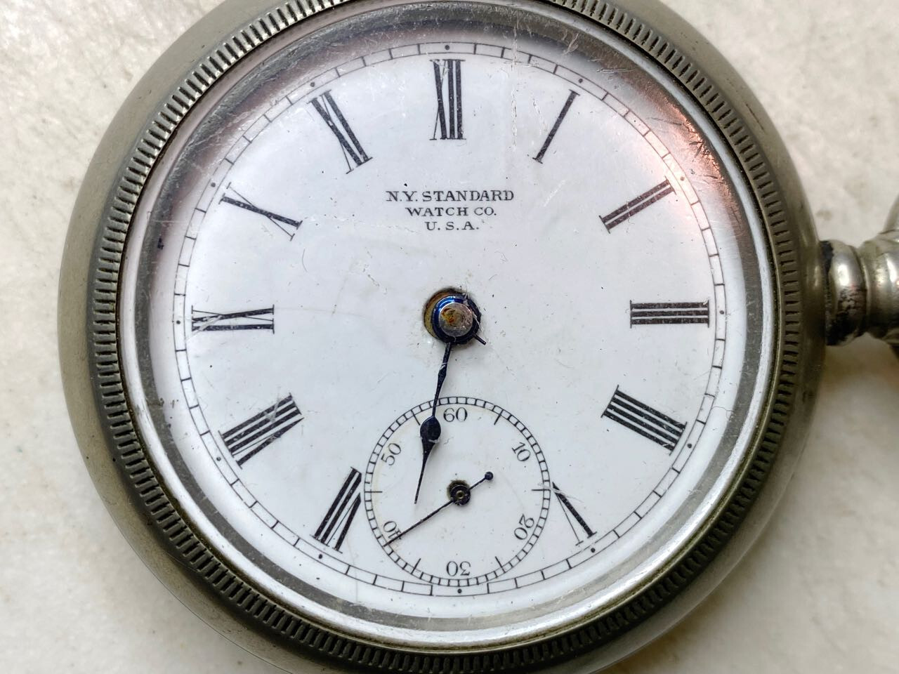 Antique NEW YORK STANDARD WATCH CO. Pocket Watch. Buck Deer 1902 | eBay