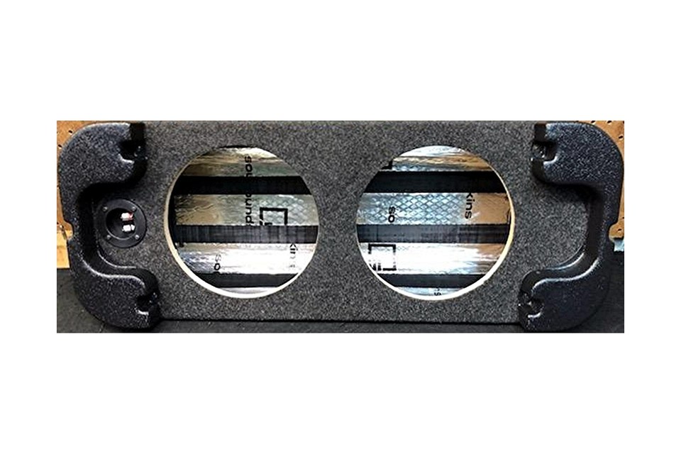 QLogic Unloaded Dual 10" Q-Logic Subwoofer Enclosure Compatible w Ford ...