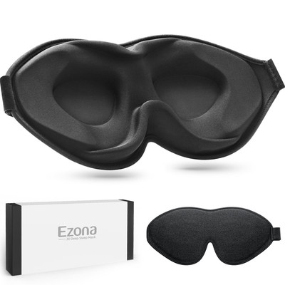 Sleep Mask, 3D Deep Contoured Eye Mask Sleeping for Men and Women ...