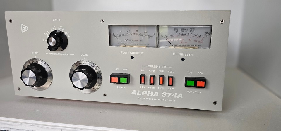 ETO ALPHA 374A HF Amplifier 3 tube model with Bandpass feature. | eBay