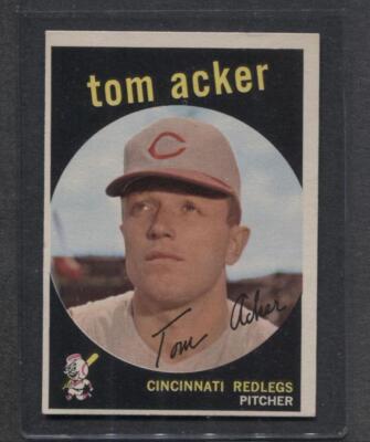 1959 Topps #201 Tom Acker (Reds) (WB) NM (Flat Rate Ship) | eBay