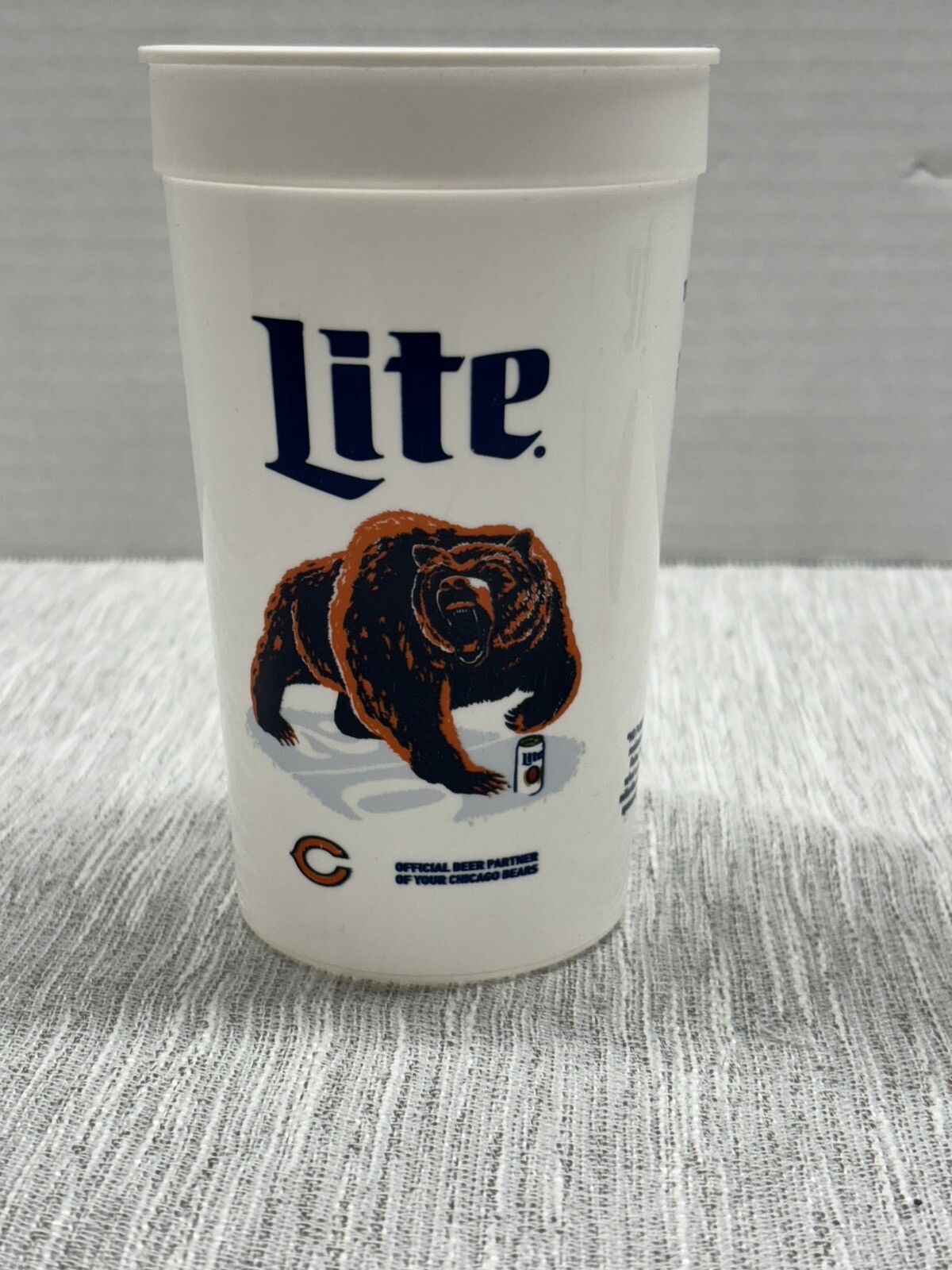 Miller Lite Chicago Bears Football 16oz Plastic Cups Set Of 3 | eBay