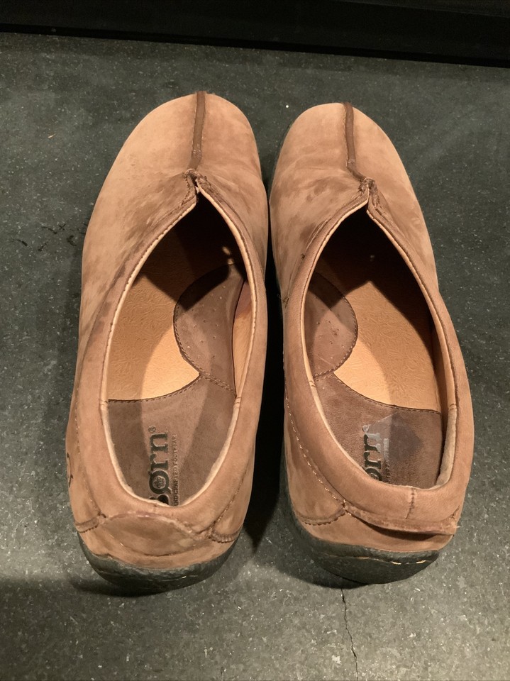 Born Ladies' Brown Suede Loafers Slip-On Shoes ~ Sz 8.5 / 40 | eBay