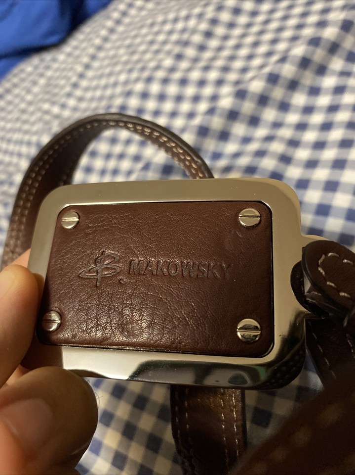 New B Makowsky Brandy Tote Genuine Leather | eBay