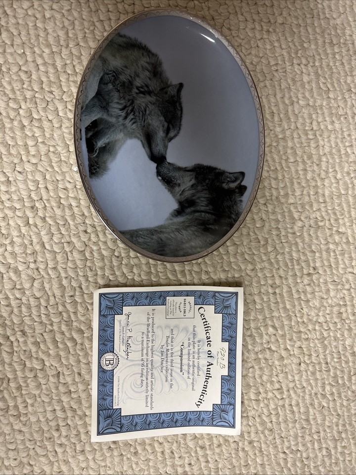 The Bradford exchange Collectible Wolf Plates Limited Edition LOT of 4 ...