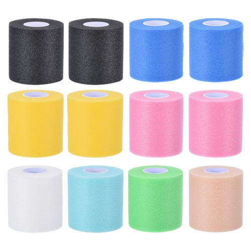 12Pcs Sports Pre-Wrap Foam Pre-wrap 30 Yard Athletic Tape Wraps 8 ...