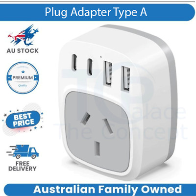 Japan Travel Adapter, AU to Japan Plug Adapter Type a Travel Power Plug ...