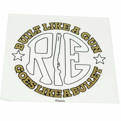 Fits Royal Enfield Built Like A Gun Goes Like A Bullet RE Logo Sticker ...