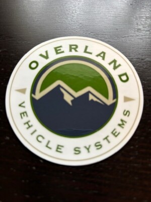OVERLAND VEHICLE SYSTEM STICKER 3" TENT ROOF GREEN WHT offroad outland ...