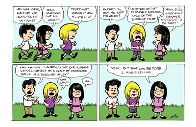 G.O.P. Nuts original comic strip art Strip #3-1st Lauren Boebert! | eBay