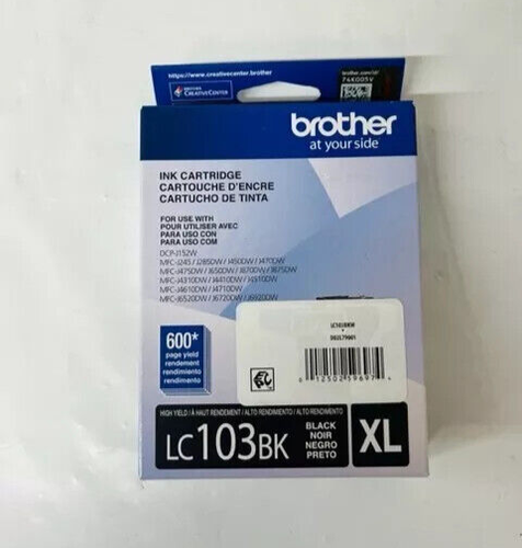 Brother LC103BK XL Black Ink Cartridge EXP. Date 7/2025 Brand New Free ...