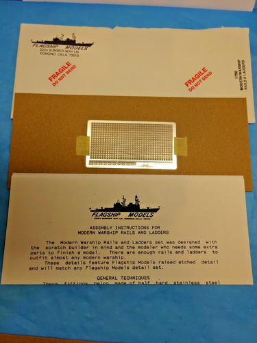 Flagship Models FM700-2 Modern Warship 1/700 Rails and Ladders Photo ...