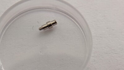 Unbranded setting lever screw, approx 3.5mm total length, approx 1.35mm ...