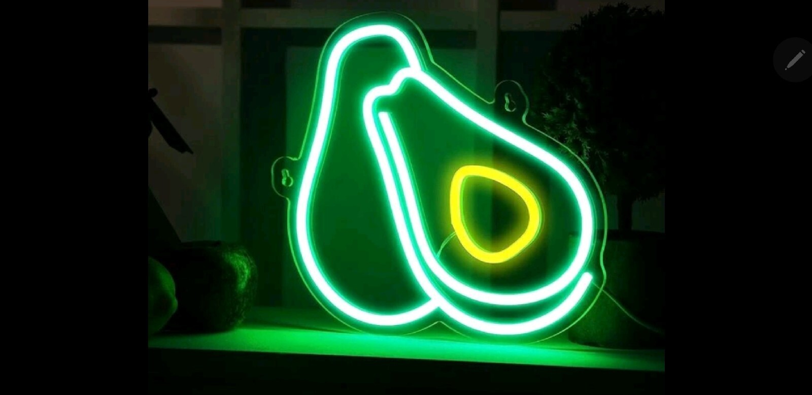 AVOCADO Neon Sign Shape LED Neon Signs for Room Wall Bedroom Decor NEW ...