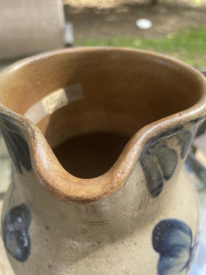 Beautiful 1870s Stoneware Pitcher, Possibly Remmey Of Philadelphia | eBay