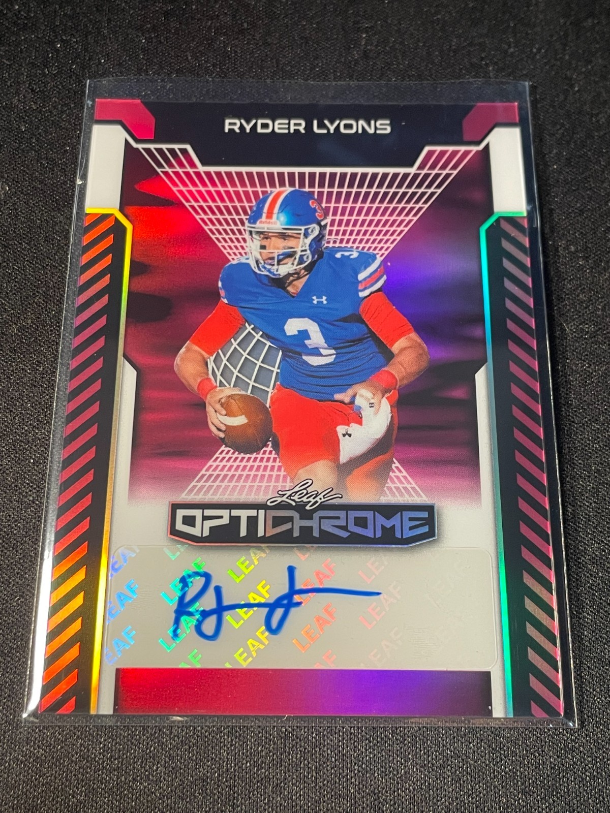 Ryder Lyons 2025 Leaf Optichrome #26A-RL1 Class of 2026 Autographs - Shimmer Pink /8 Price Guide ...