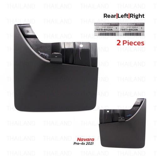 Rear Lh+Rh Mud Flap Guard Splash For Nissan Navara Pro-4X 4WD 4x4 2021 ...