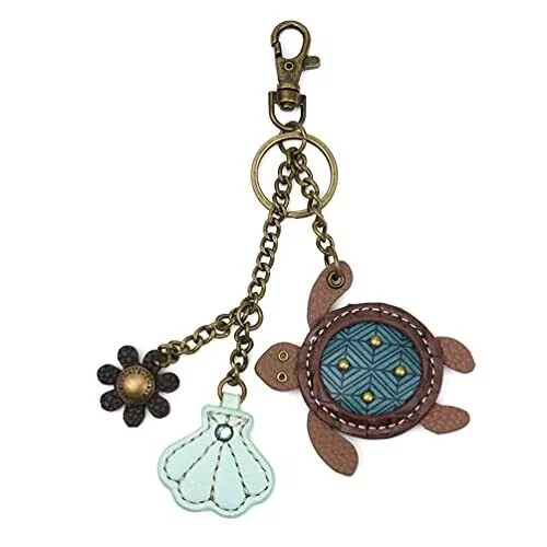CHALA TURTLE SEASHELL FLOWER KEY CHAIN KEY RING PURSE CHARM KEY FOB New ...