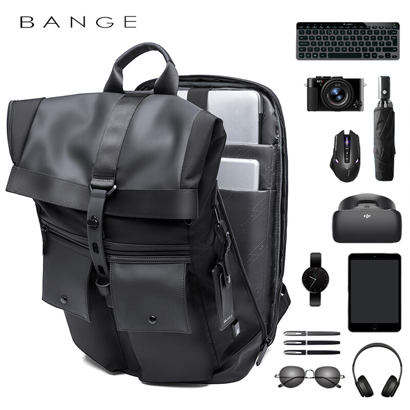 Bange Men Backpack Multifunctional Backpack Daily Travel Bag Fashion ...