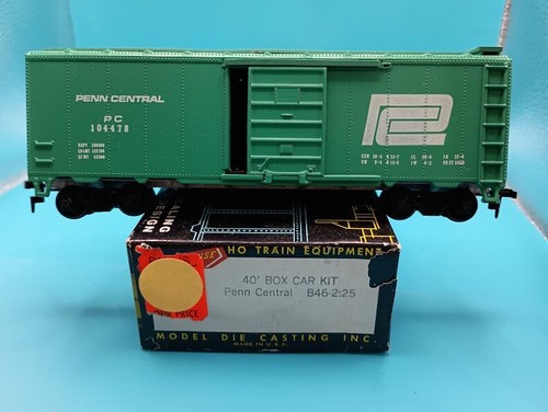 ROUNDHOUSE HO 40' BOX CAR PENN CENTRAL PC 104478 ASSEMBLED | eBay