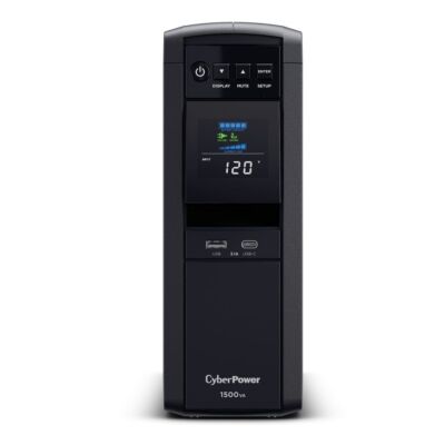 CyberPower CP1500PFCLCD 6+6 Outlets Sinewave UPS System 1500VA 1000W ...