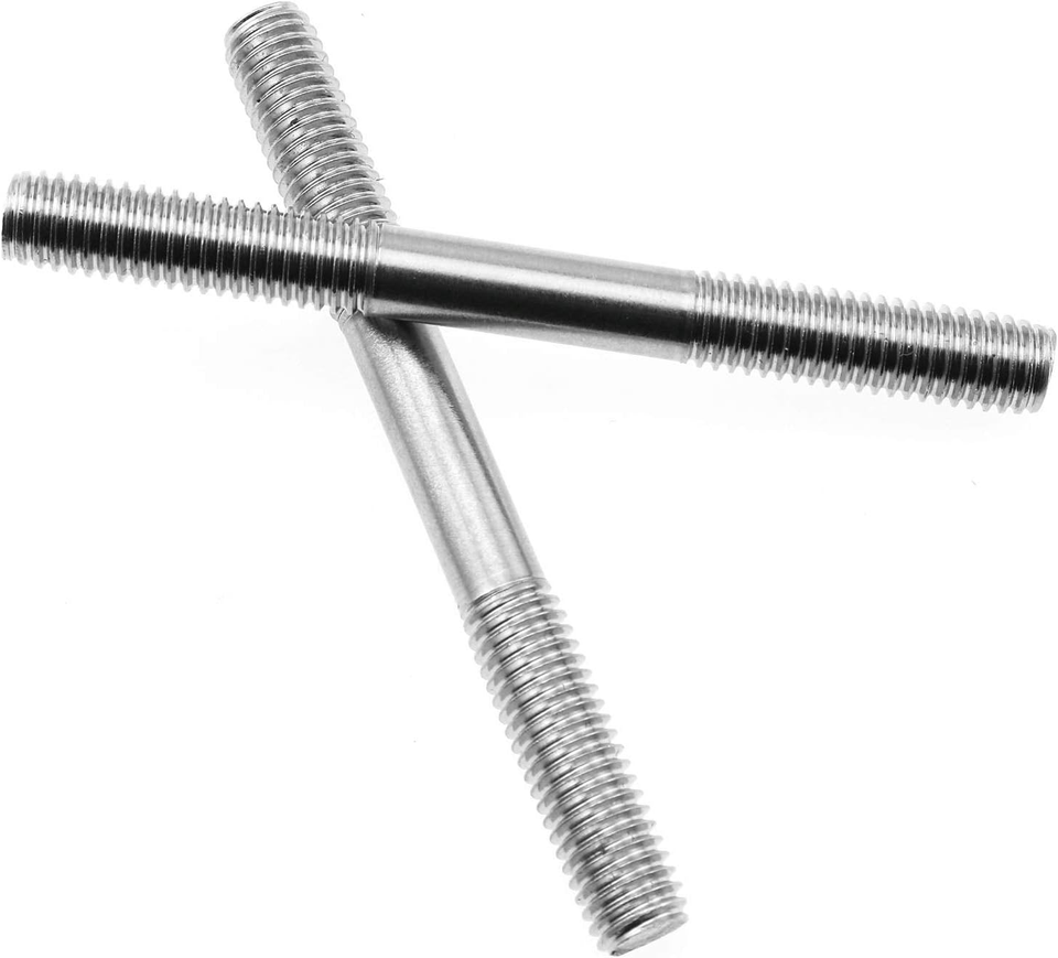 M8X80 Stud 5PCS M8X80 304 Stainless Steel Double End Thread Screw Bolt ...