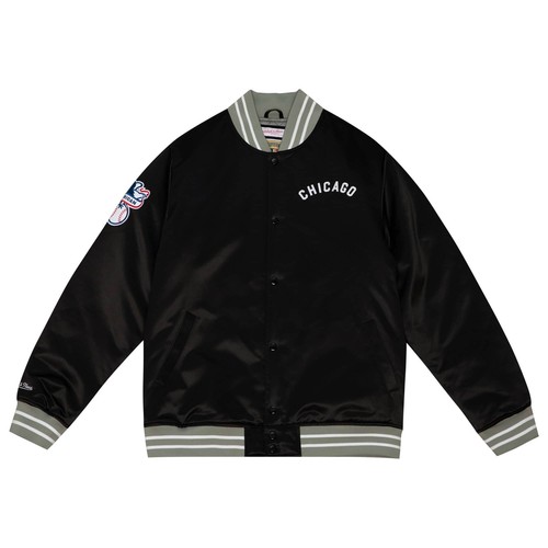 Mitchell & Ness Black MLB Chicago White Sox Heavyweight Satin Jacket | eBay